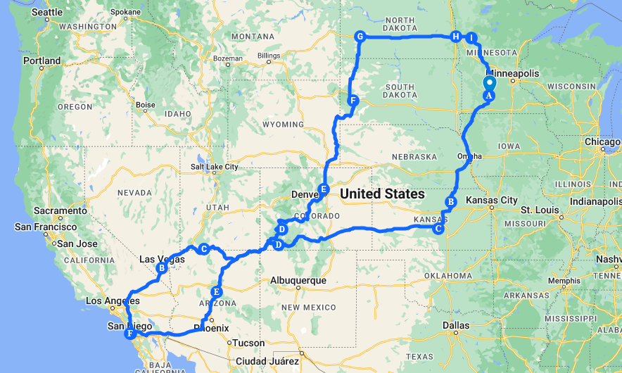 Summertime Sadness Road Trip – Summer 2023 – John P Anderson